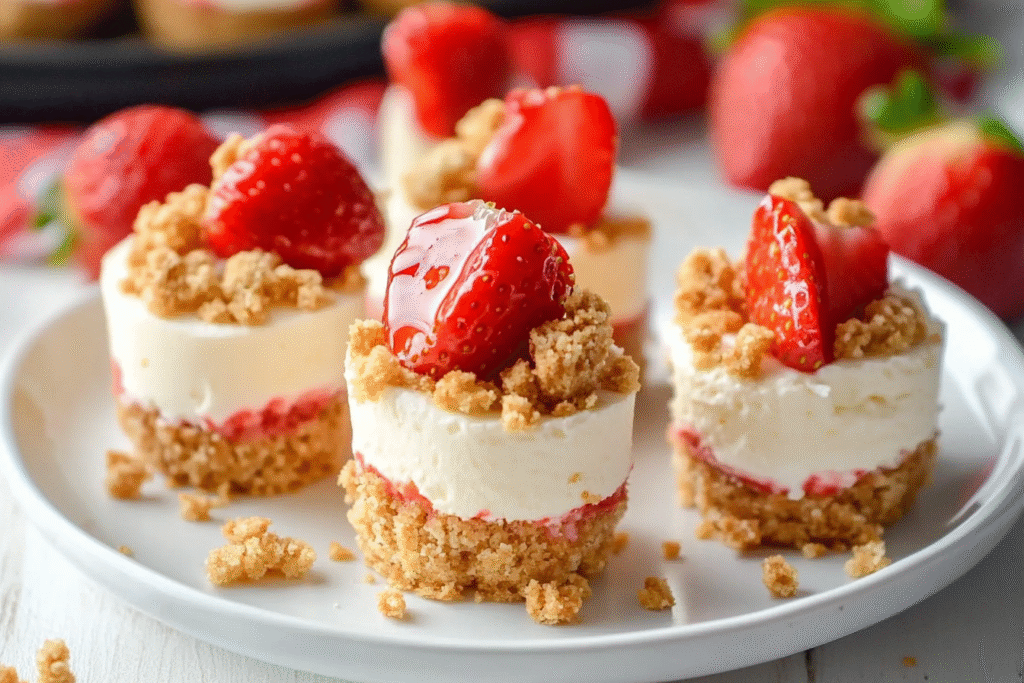 Strawberry Crunch Cheesecake Bites: 5 Easy Steps to Make